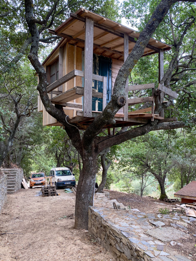 Greece Vacation turned Treehouse Renovation - Nelson Treehouse